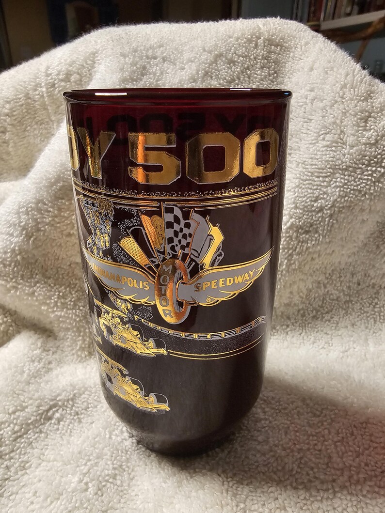 Vintage Indianapolis 500 Souvenir Glass – Indy 500 Racing Memorabilia ...