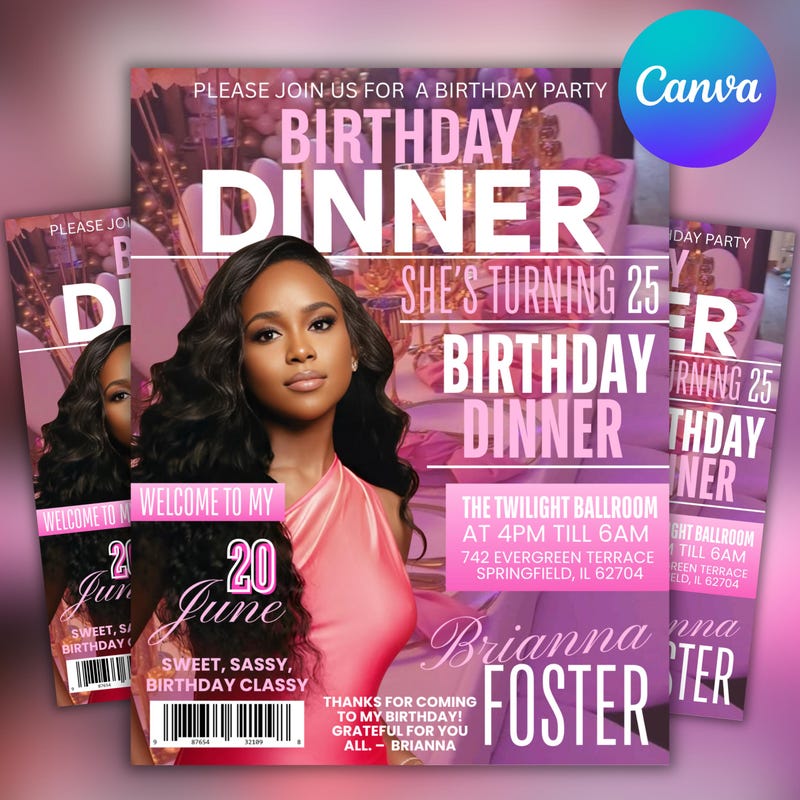 Magazine Invitation - Etsy