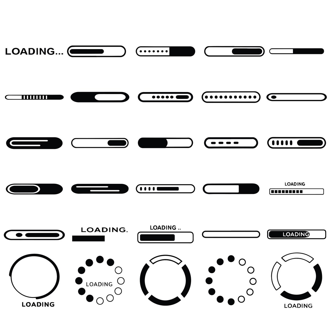 Loading Bar Svg Bundle Loading Svg Loading Icon Svg Loading Please Wait ...