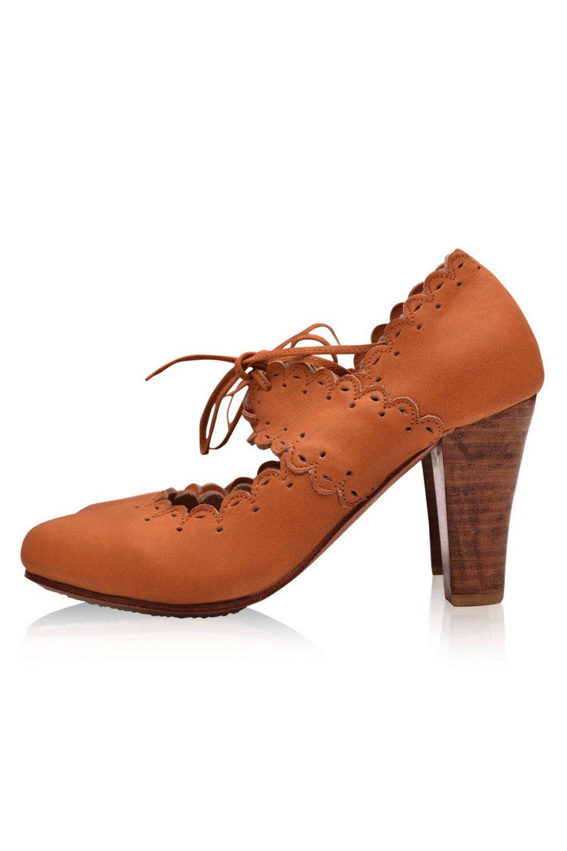Paradise Bird Leather Heels - Etsy