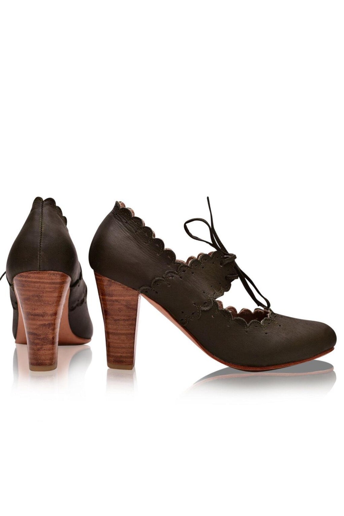 Paradise Bird Leather Heels - Etsy