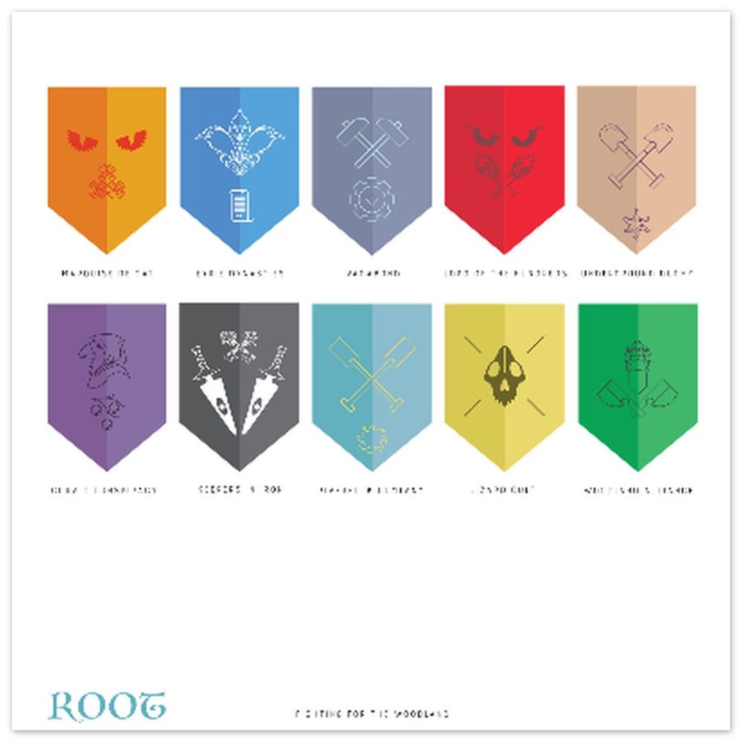 Root Board Game Art Print: Illustrated Factions Poster - Etsy