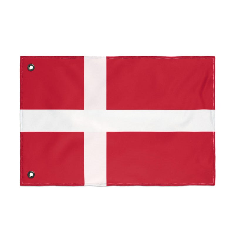 Denmark Flag Red Nordic Cross Banner Dannebrog Oldest National Flag ...
