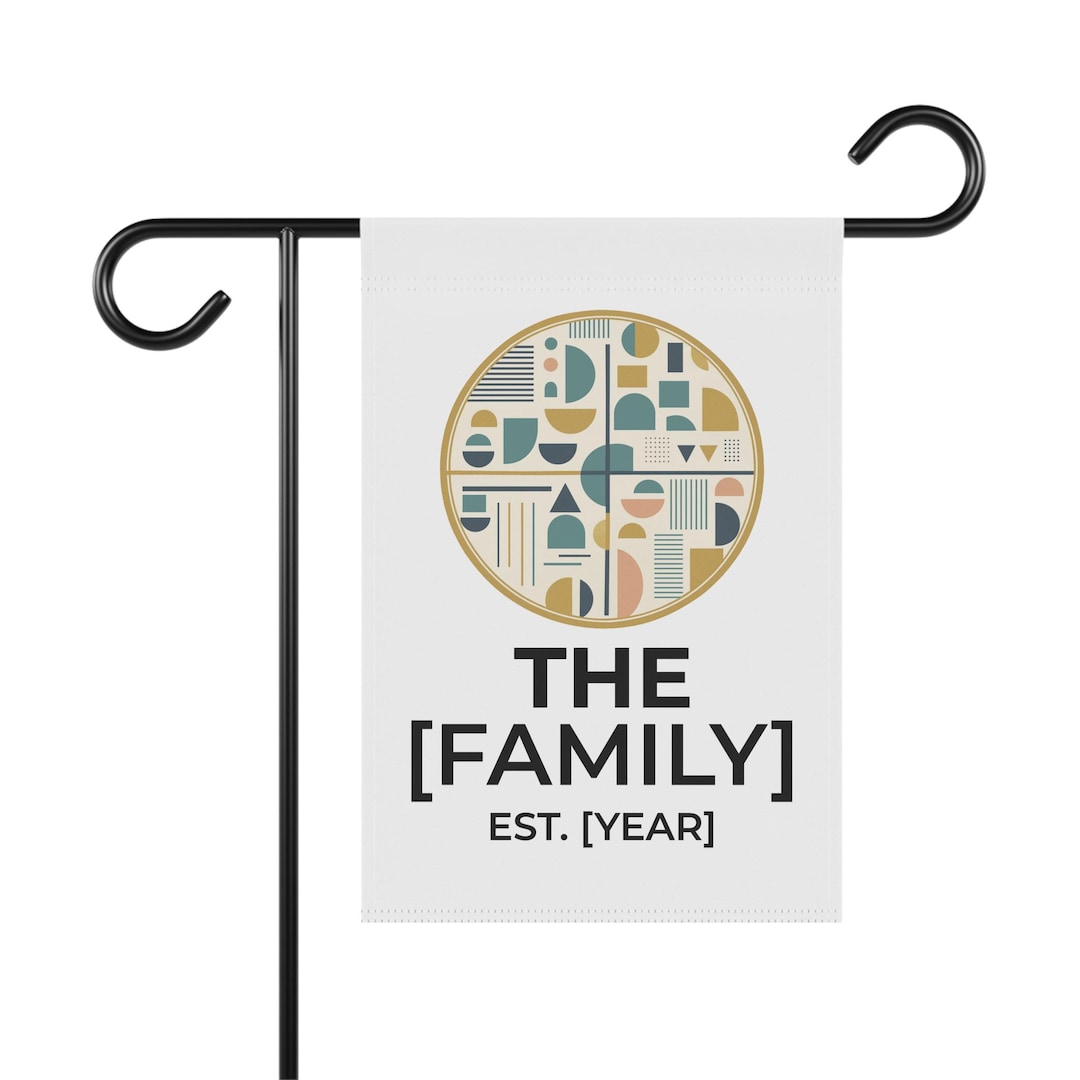 Personalized Family Established Garden Banner: Custom Outdoor Decor - Etsy