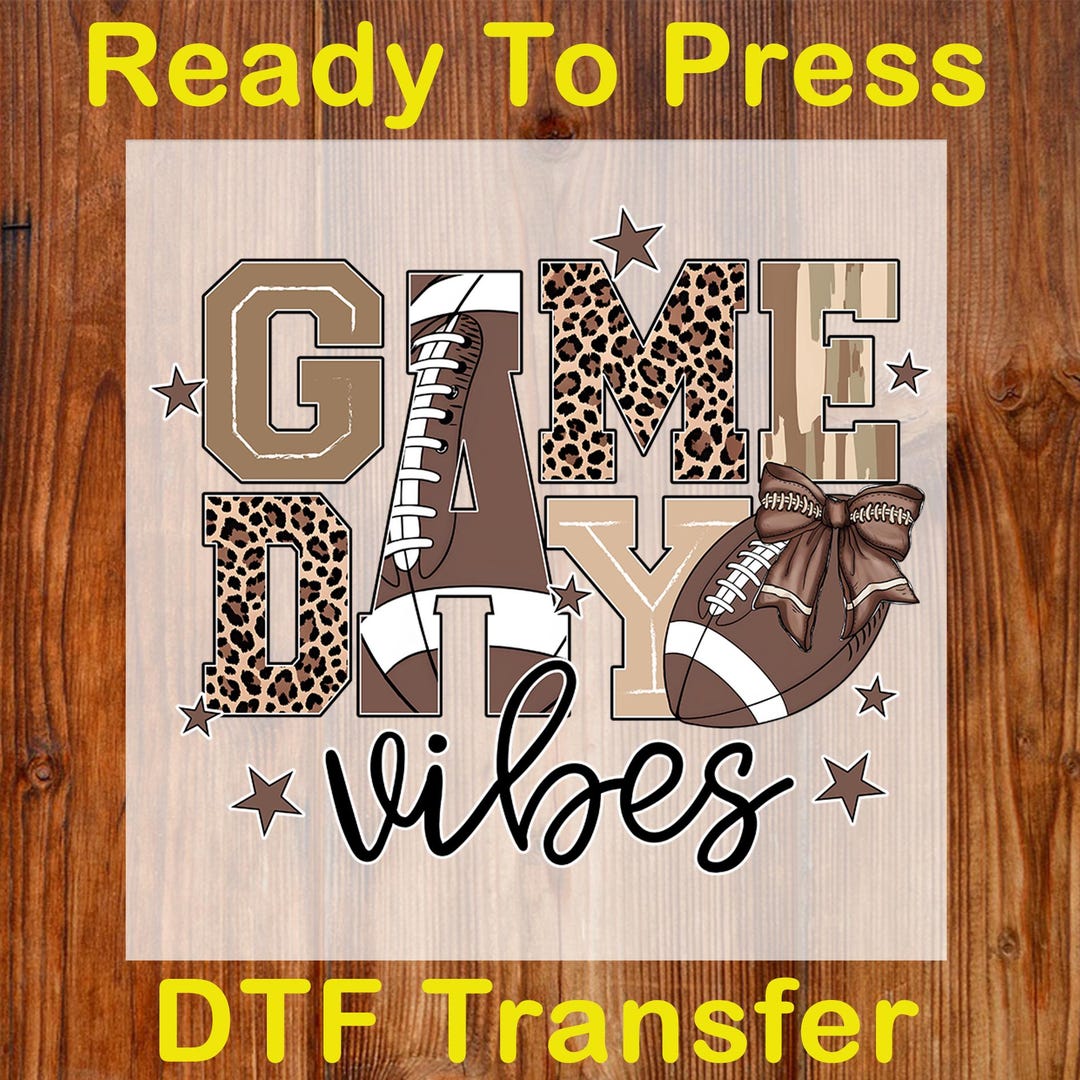 Football Game Day Ready to Press DTF, Football Coquette Dtf Transfer ...