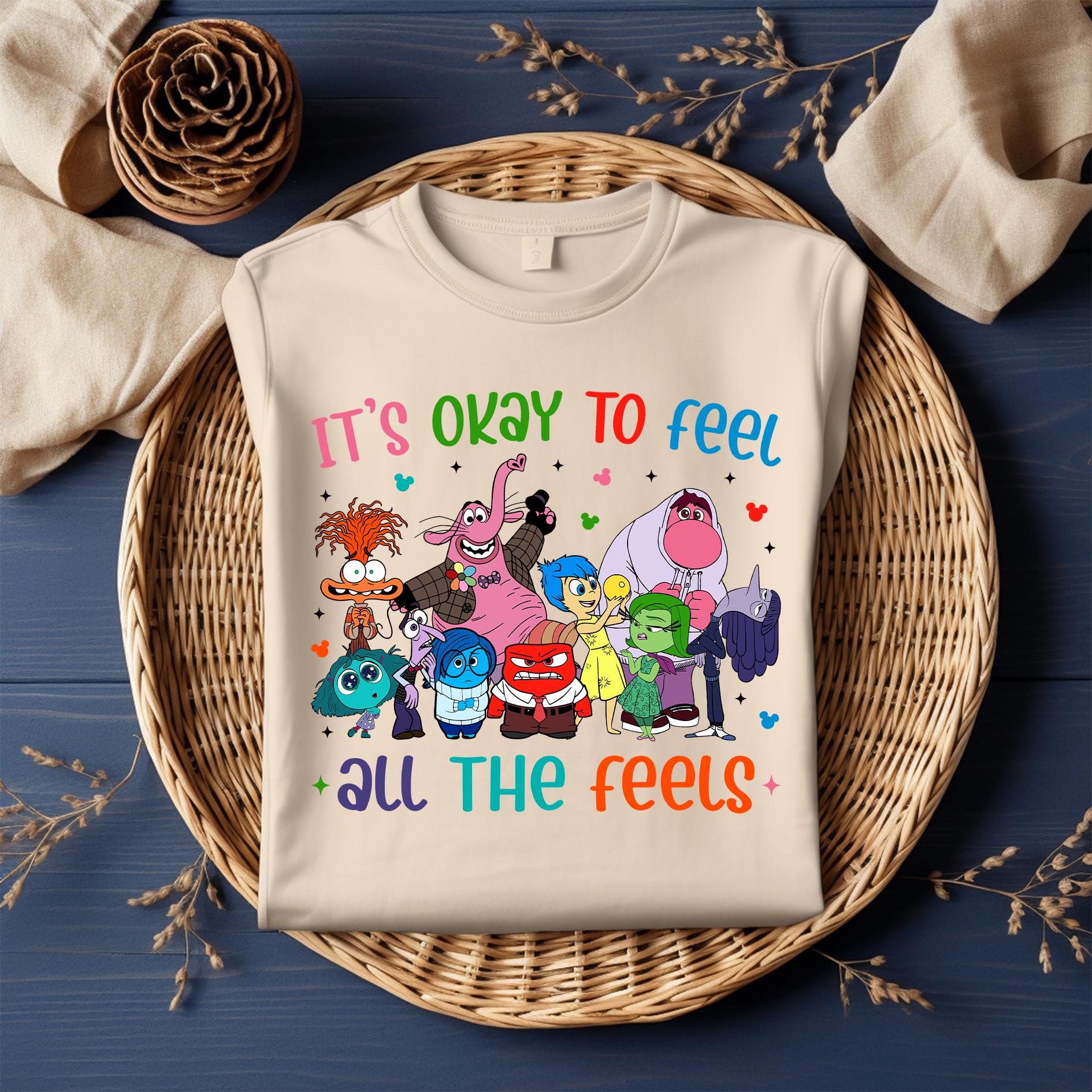 Cartoon Emotions Friends DTF Transfer, It's Okay to Feel All the Feels ...