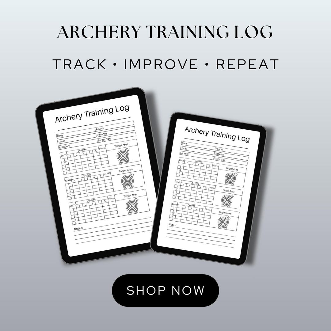 Printable Archery Training Log: A4 Journal & Tracker (PDF) - Etsy UK