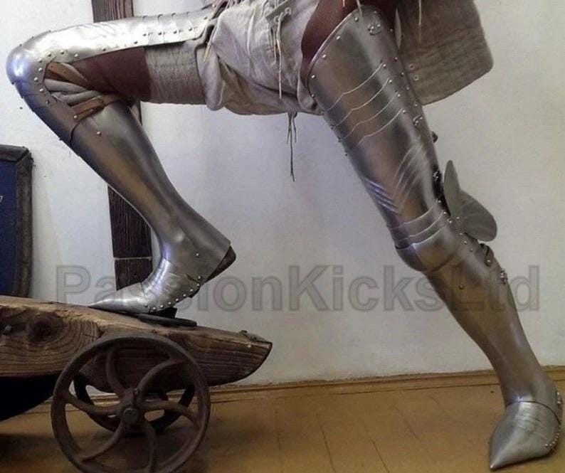 Gothic Knight Leg Armor Set | Medieval Steel Plated Cuisses and ...