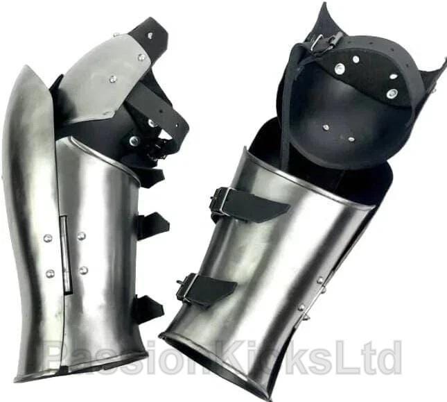 LARP Medieval Arm Armor Steel Bracers With Elbow Caps | Cosplay Costume ...