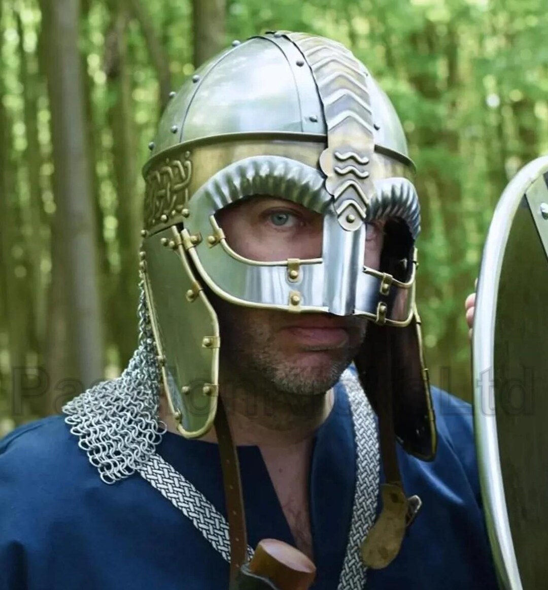 Beowulf Viking Helmet Norse Warrior Battle Helmet With Chainmail ...
