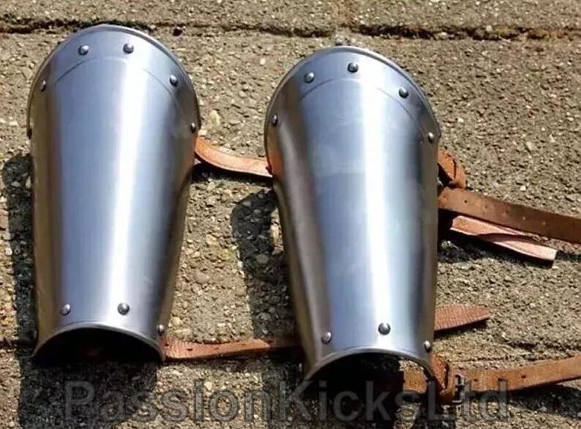 Medieval Arm Guard Bracers Steel Armor Knight Pair of Bracers | LARP ...