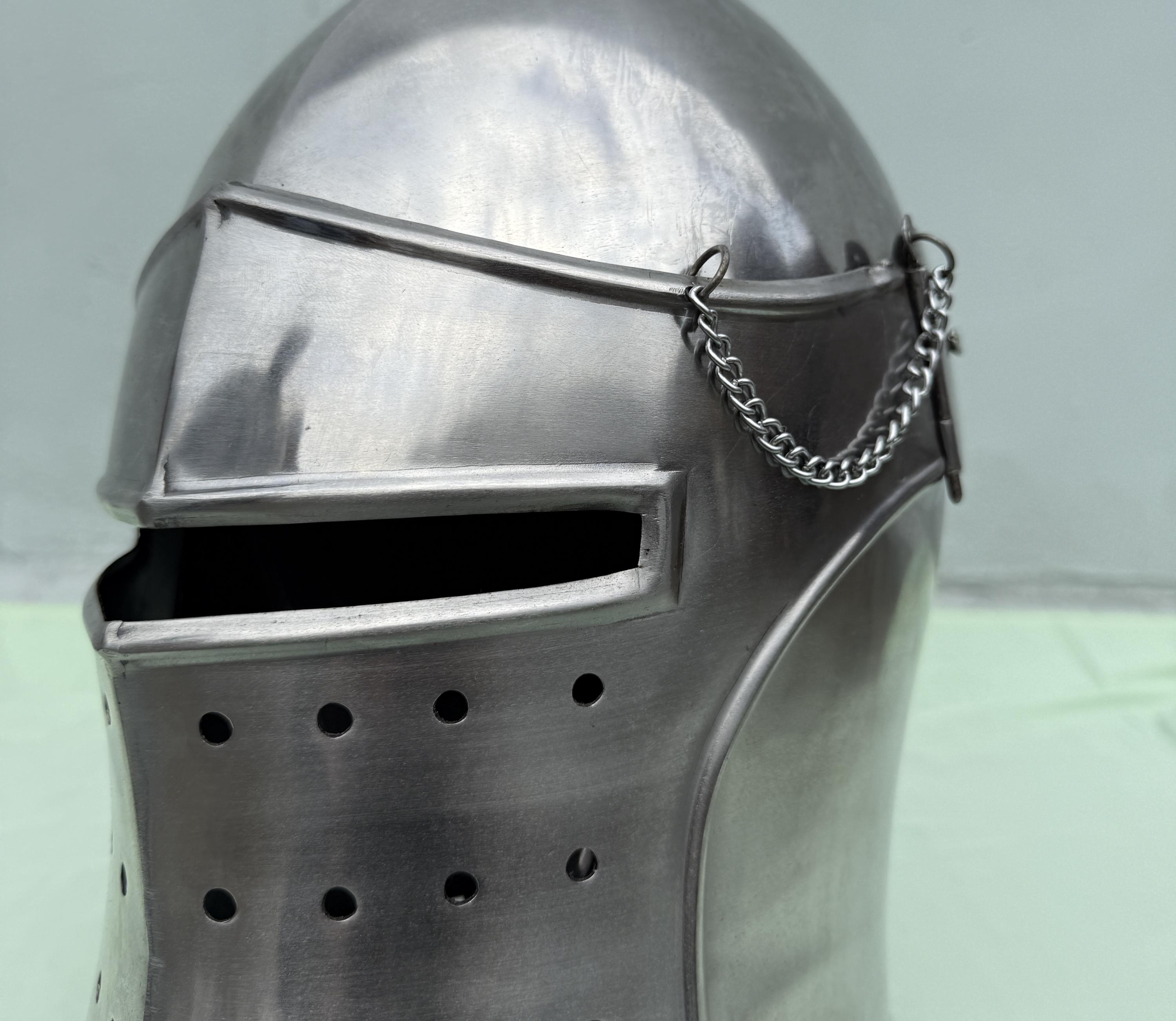 Medieval Armor Barbute Helmet | LARP Warrior Barbuta Armor Reenactment ...