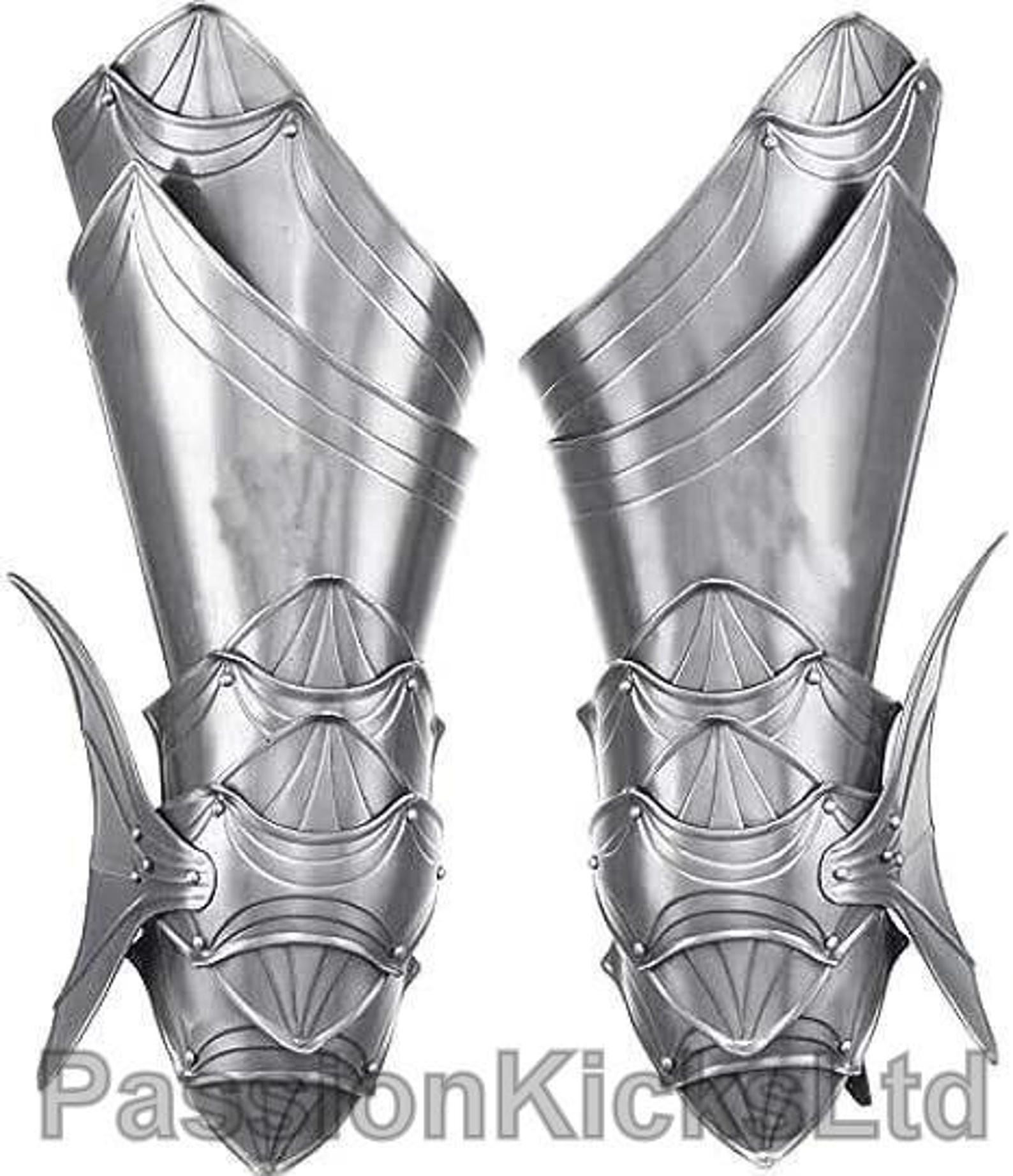 Medieval Dragomir Armor Leg | Upper Leg Armor Wearable Costume | LARP ...