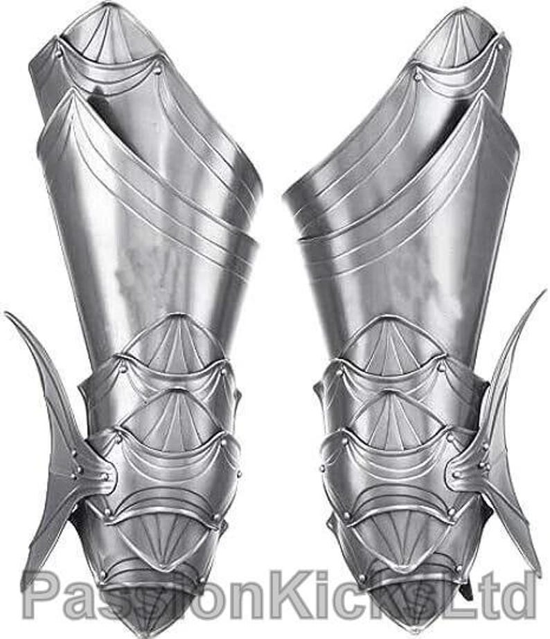 Medieval Dragomir Armor Leg | Upper Leg Armor Wearable Costume | LARP ...