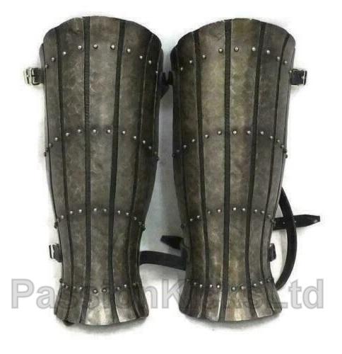 Larp Medieval Armor Knight Splinted Greaves Warrior Leg Armour For