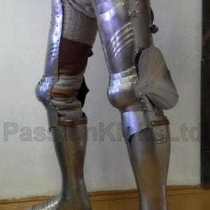 Gothic Knight Leg Armor Set | Medieval Steel Plated Cuisses and ...
