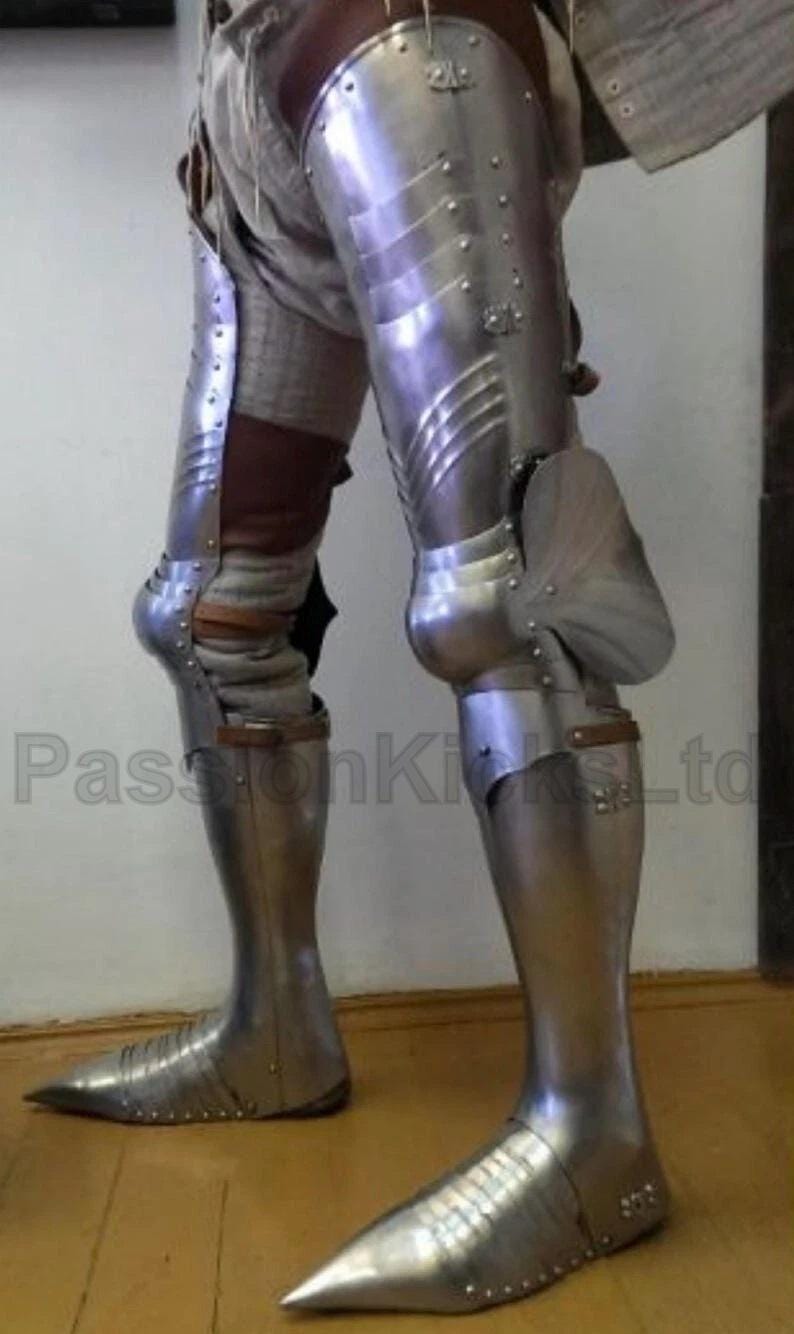 Gothic Knight Leg Armor Set | Medieval Steel Plated Cuisses and ...