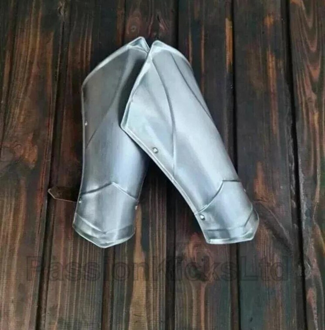 Medieval Knight Pair of Arm Bracers | LARP Steel Bracers for ...