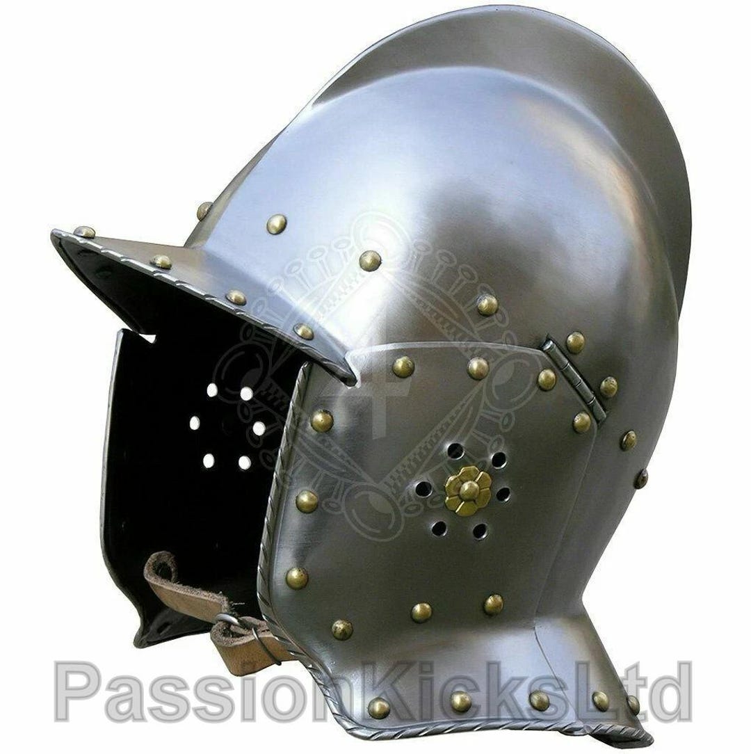 Medieval Burgonet Helmet | Hand Forged Authentic Knight Armor Helmet ...