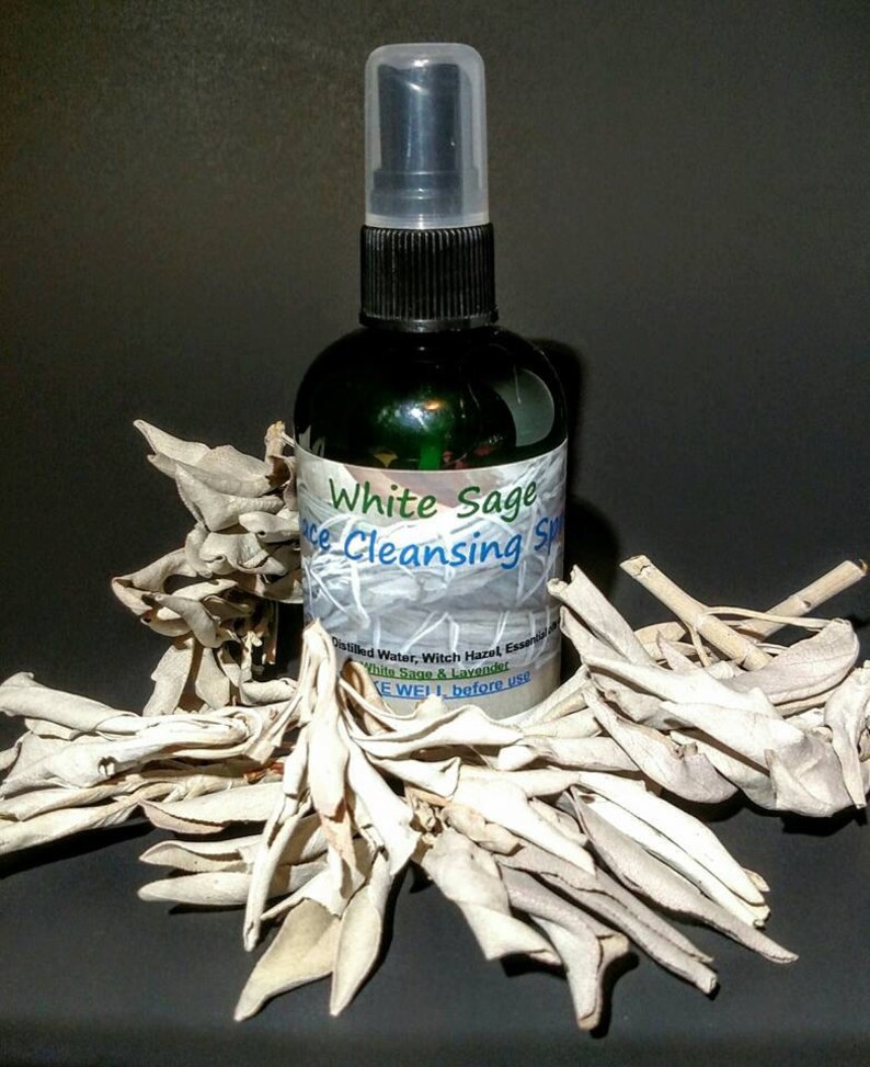 Ceremonial White Sage Space Cleansing Spray Liquid Smudging 4oz Bottle ...