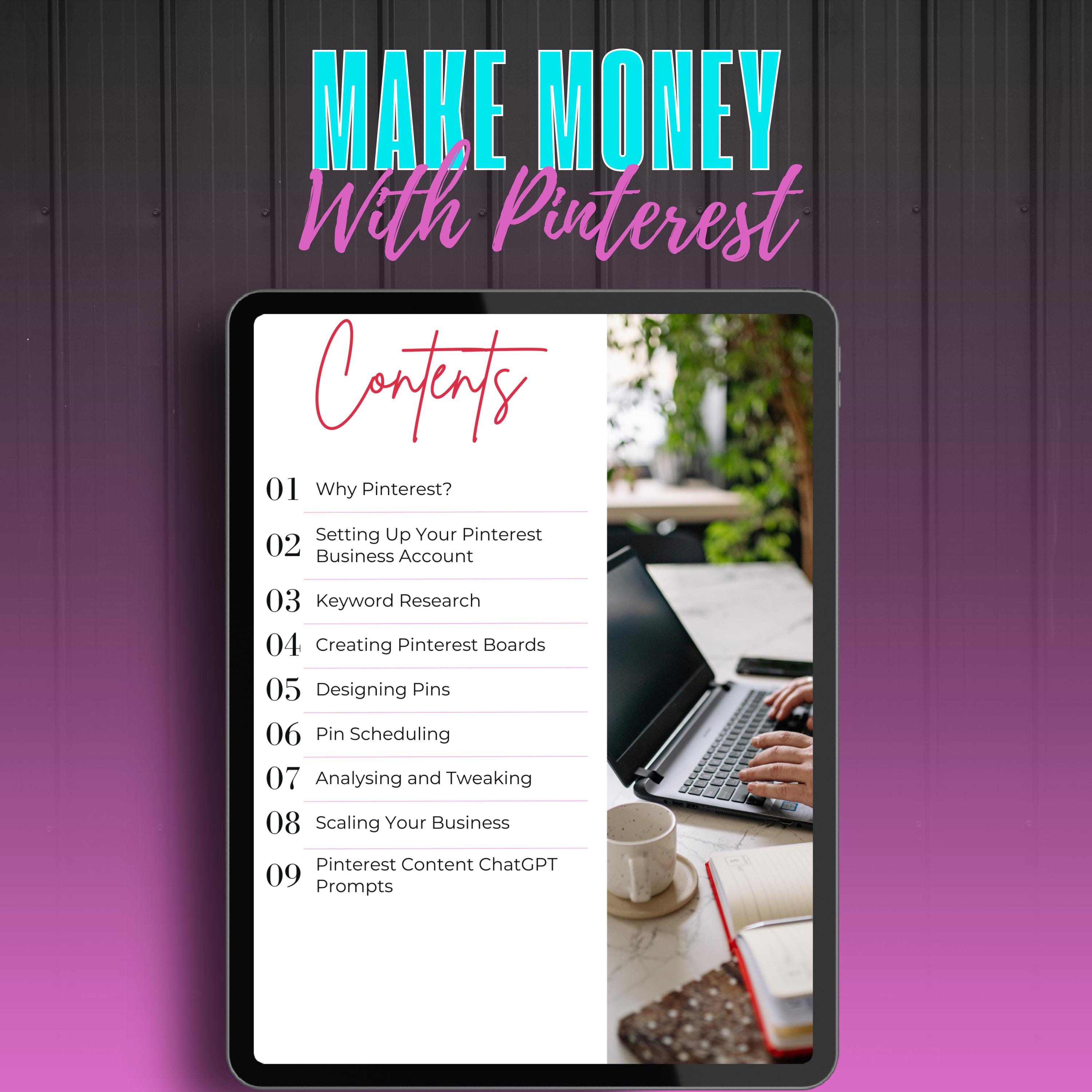 Make Passive Income on Pinterest Guide, Editable Digital PDF With MRR ...