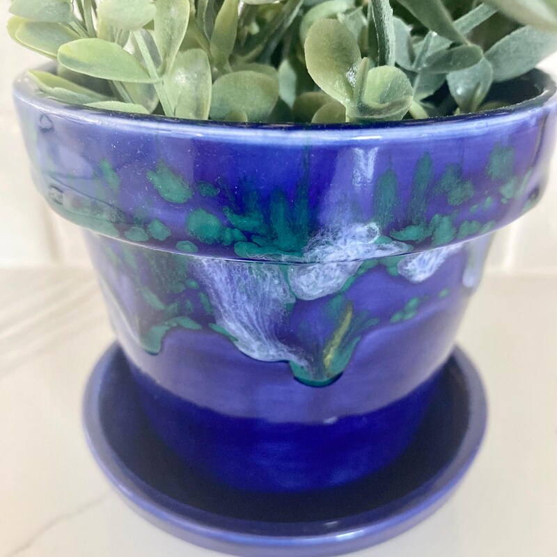 Cobalt Blue Planter - Etsy