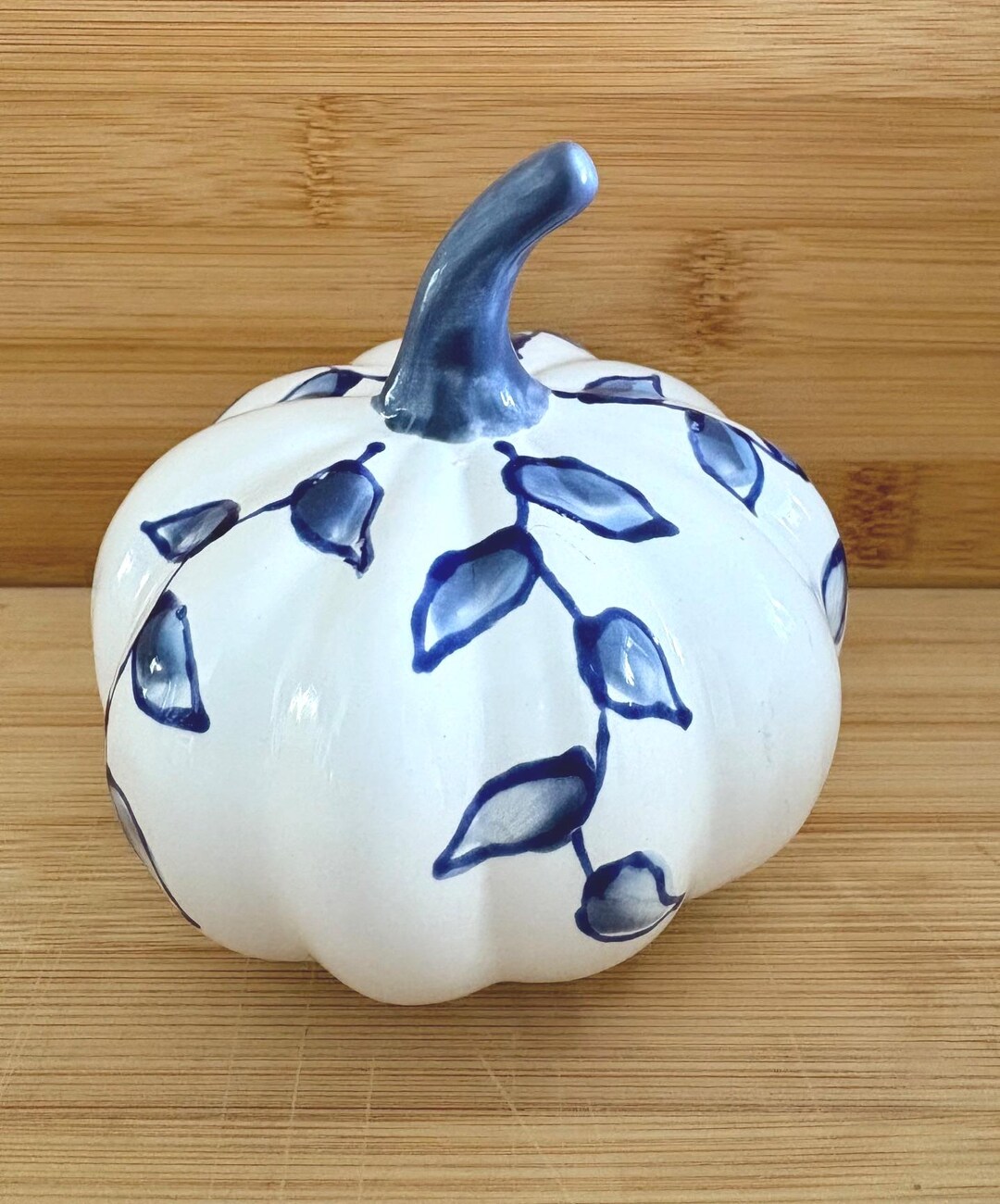 Pumpkin Tabletop Tiered Tray Ceramic Fall Decor Hand Painted Gift ...
