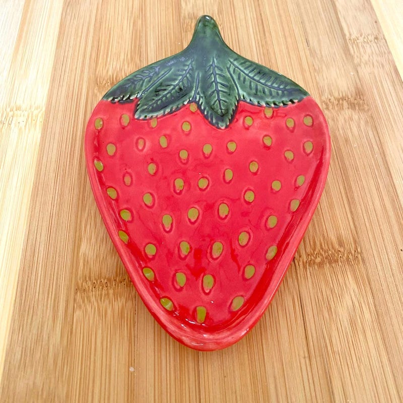 Ceramic Strawberry - Etsy