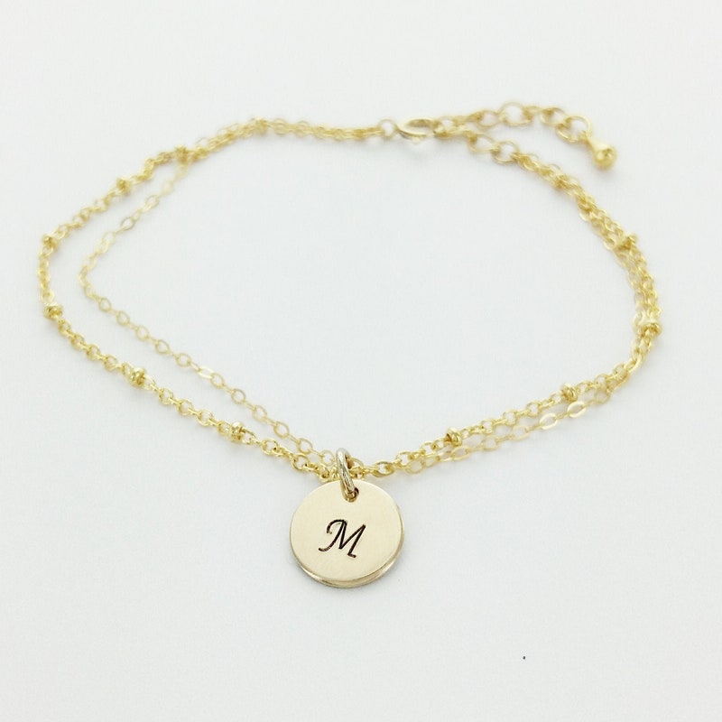 Initial Bracelet - Etsy
