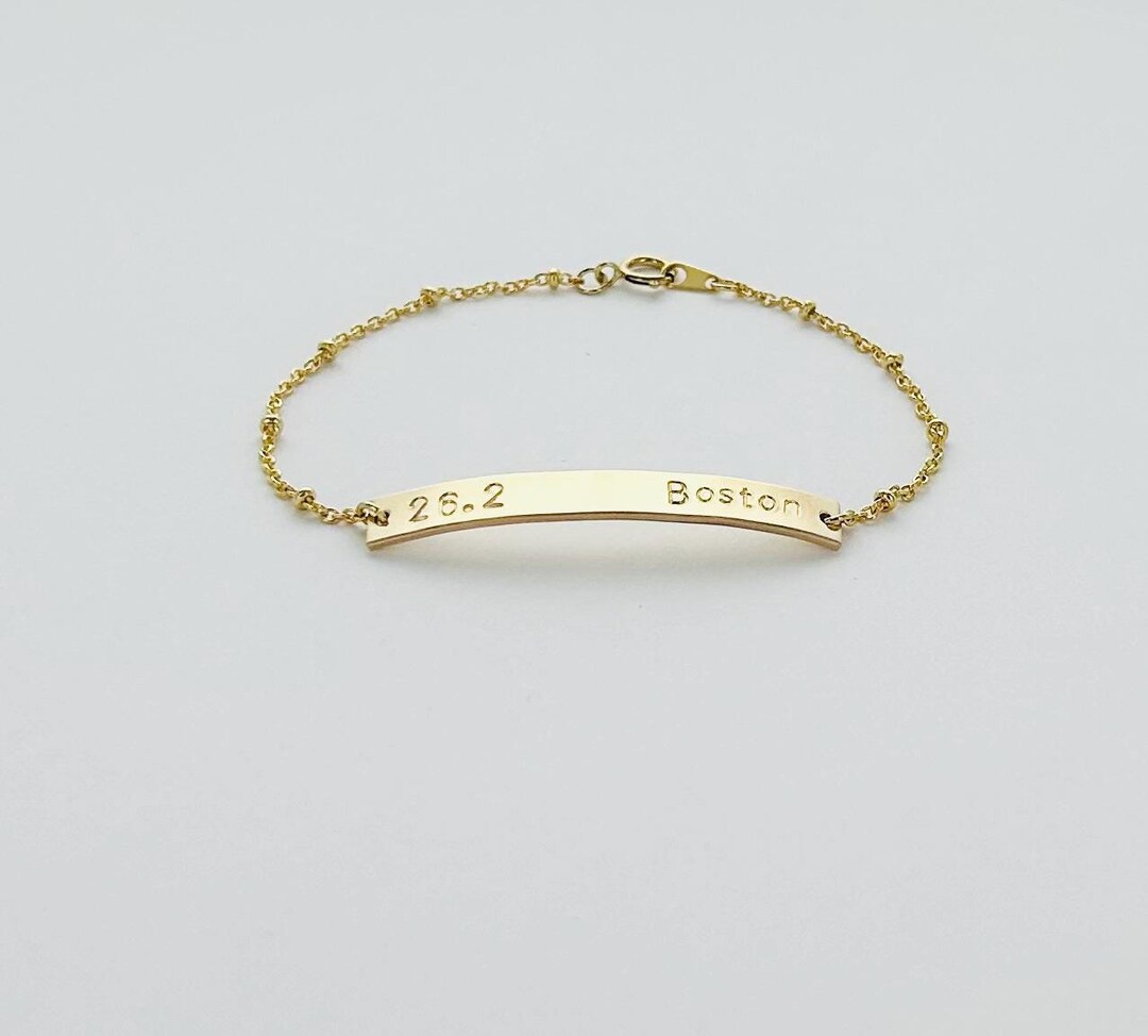 Marathon and Custom City Name Bracelet, Waterproof, 26.2, 42.2km ...