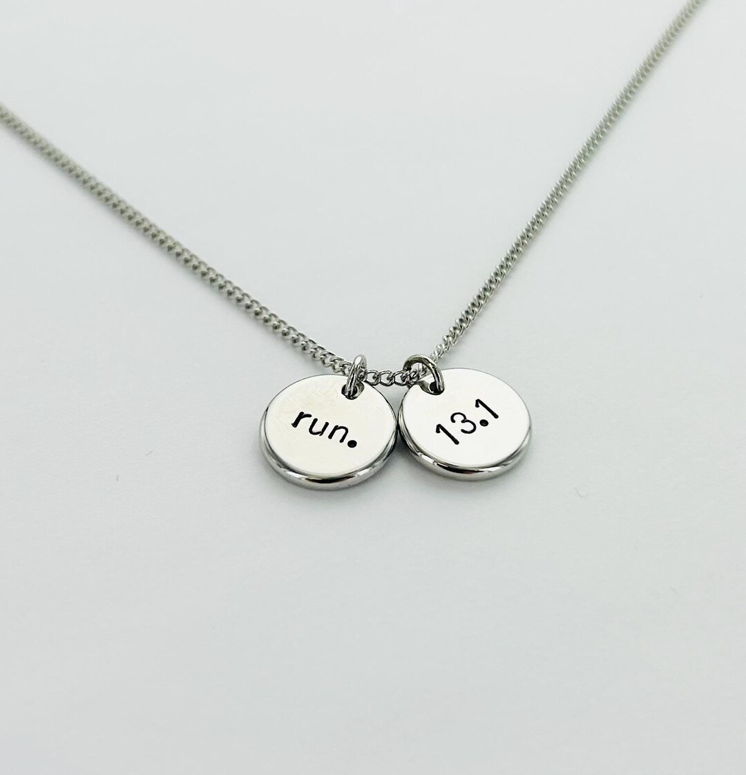 Half Marathon or Marathon Necklace, 13.1 Miles or 26.2 Miles, Marathon ...