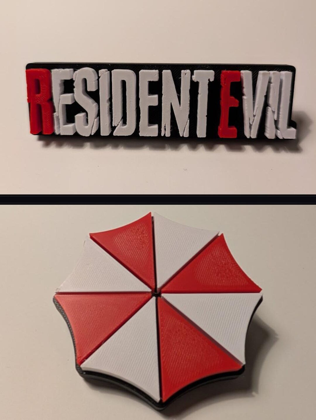 3D Printed Resident Evil Logo Magnet - Etsy
