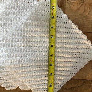 Textured Crochet Dishcloth Dusting Rag Cleaning Rag Wash Rag White ...
