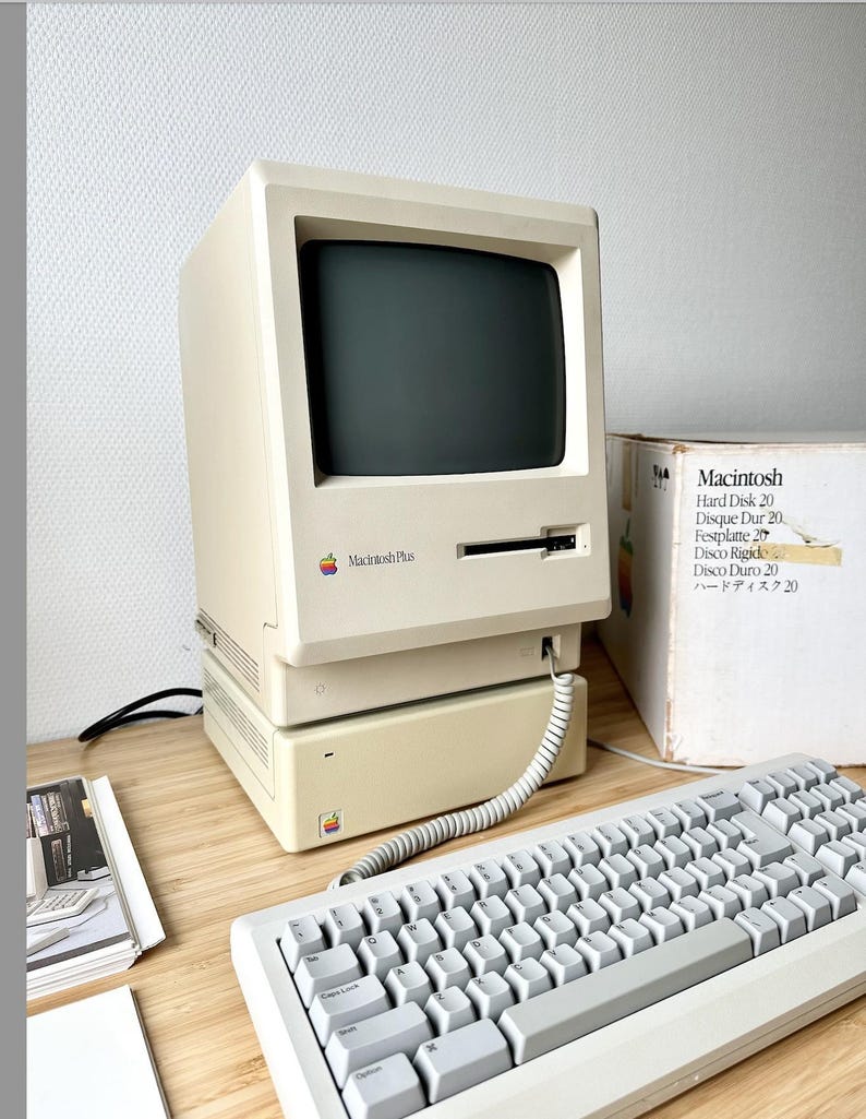 Apple Macintosh Plus With Hard Disk 20 - Etsy
