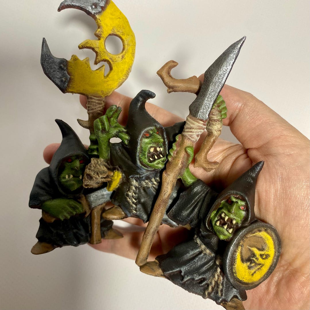 Three Goblins 1/18 Scale Figure | Fantasy Statue Decoration Painted ...