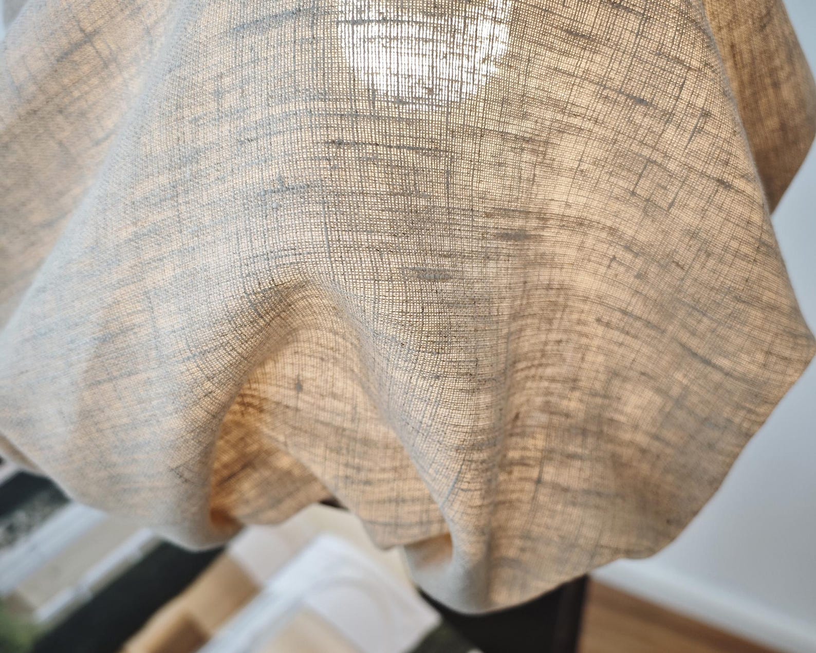 SOL Maxi – Natural Pendant Light - Large Neutral Fabric Ceiling Lamp ...