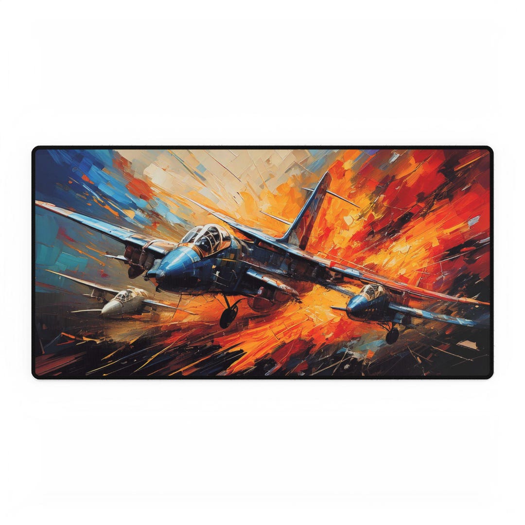 Aviation-inspired Desk Mat | Pilot Desk Pad | Office Decor, Gamer Desk ...