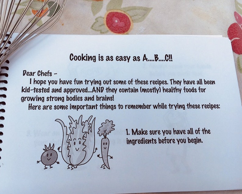 Cooking the Abc's--kids Cookbook - Etsy