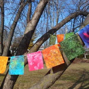 Tibetan-style Batik Prayer Flags With Fabric Marker - Etsy Canada