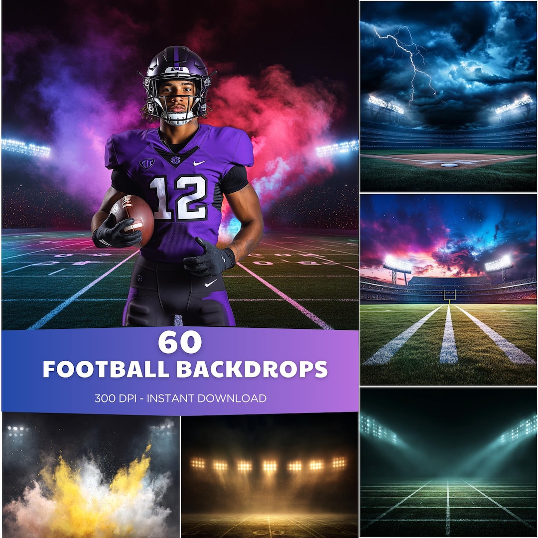 Football Photography Backdrops: Lightning, Smoke, Light Effects ...