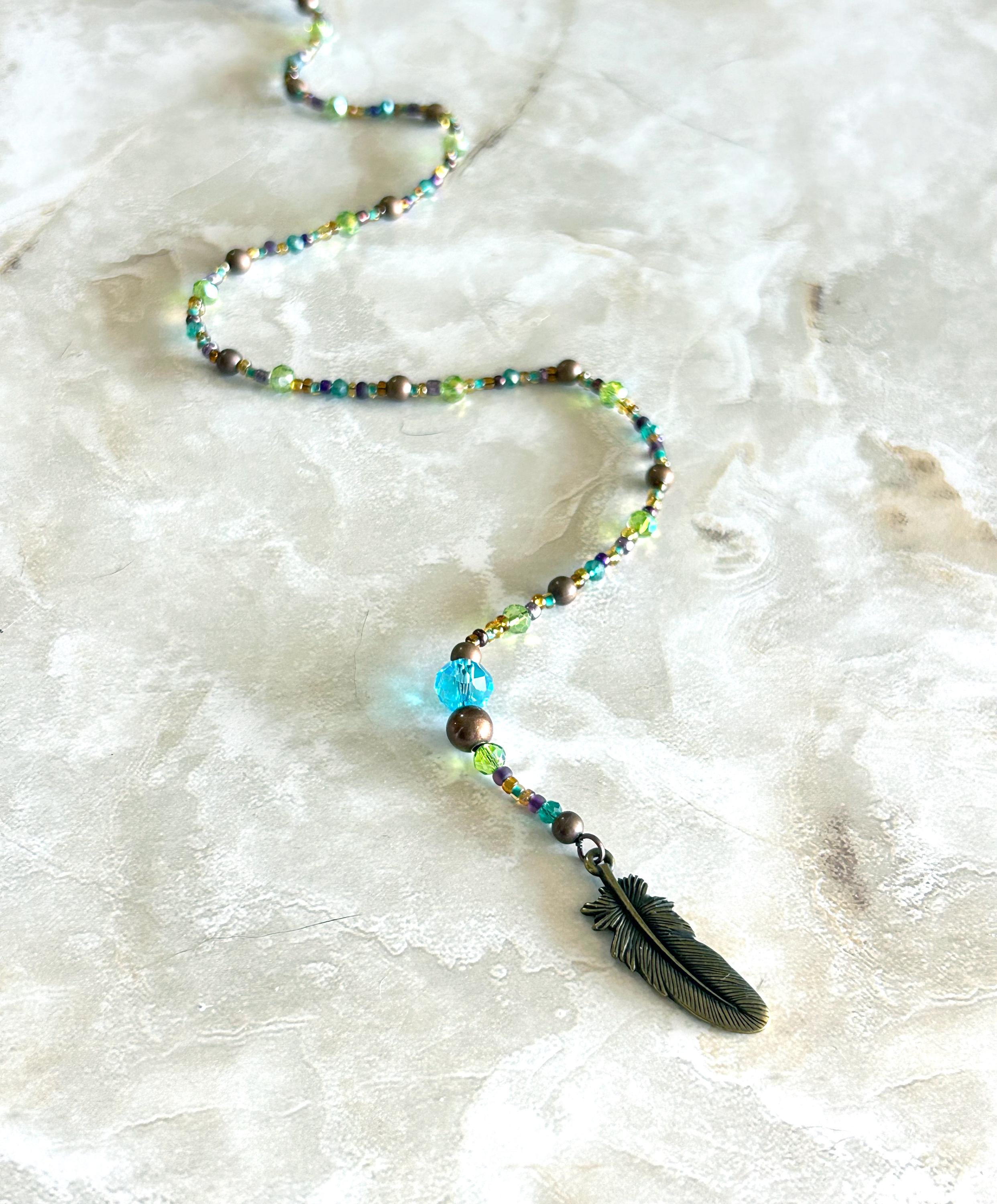 Boho Beaded Hair Clip Crystal Bead Hair Extension Beaded Handmade Hair ...