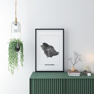 Saudi Arabia Wind Map Art Print: Minimalist Data Visualization (set of ...