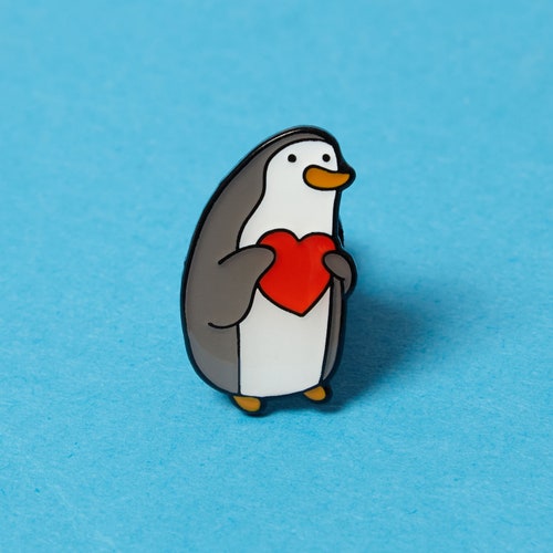 Penguin Enamel Pin Badge | Etsy