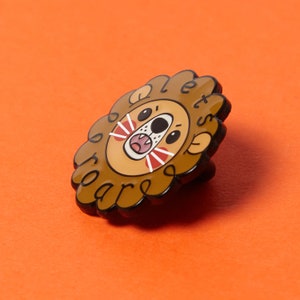 Lion Enamel Pin Badge – King of the Jungle Lapel Pin – Safari Animal ...