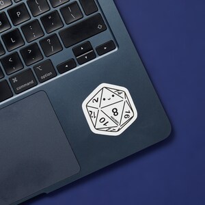 D20 Vinyl Sticker – Dice Decal for Dnd Fans, Tabletop Gaming, Perfect ...
