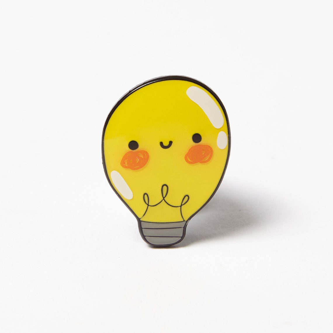 Lightbulb Enamel Pin - Etsy