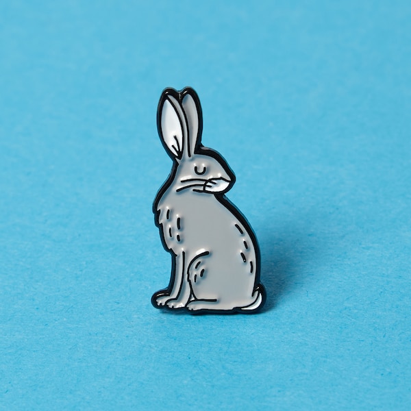 Hare Pin - Etsy UK