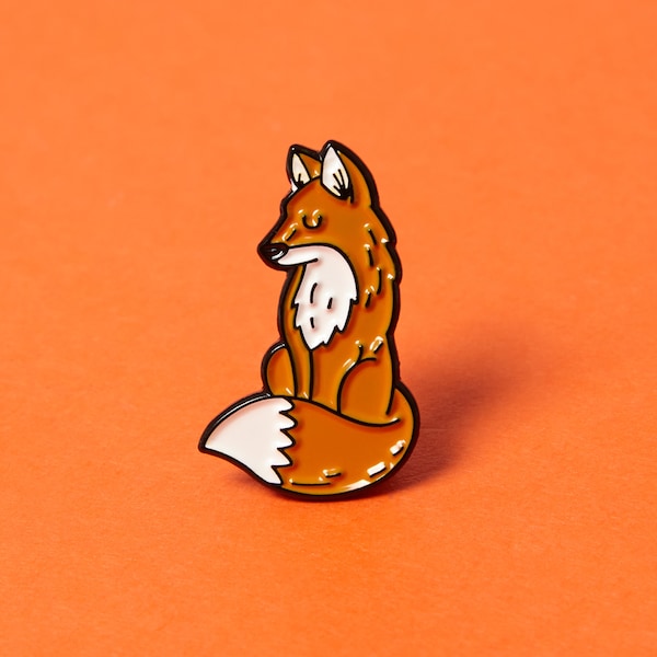 Fox Enamel Pin - Etsy