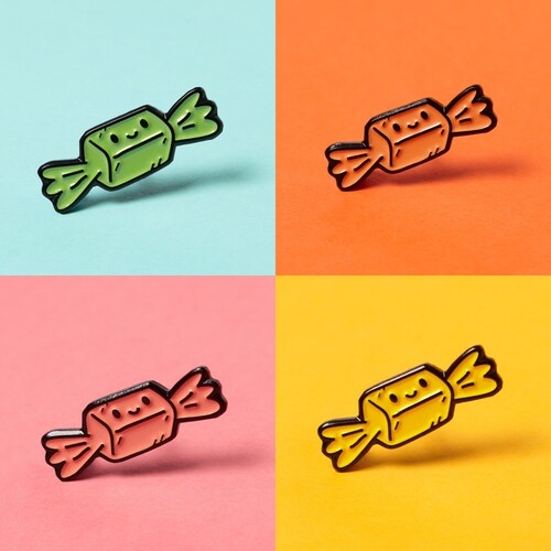 Sweet Nostalgia Enamel Pins Lapel Pin Candy Strawberry - Etsy