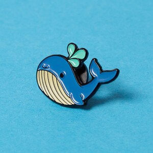 Whale Enamel Pin - Etsy